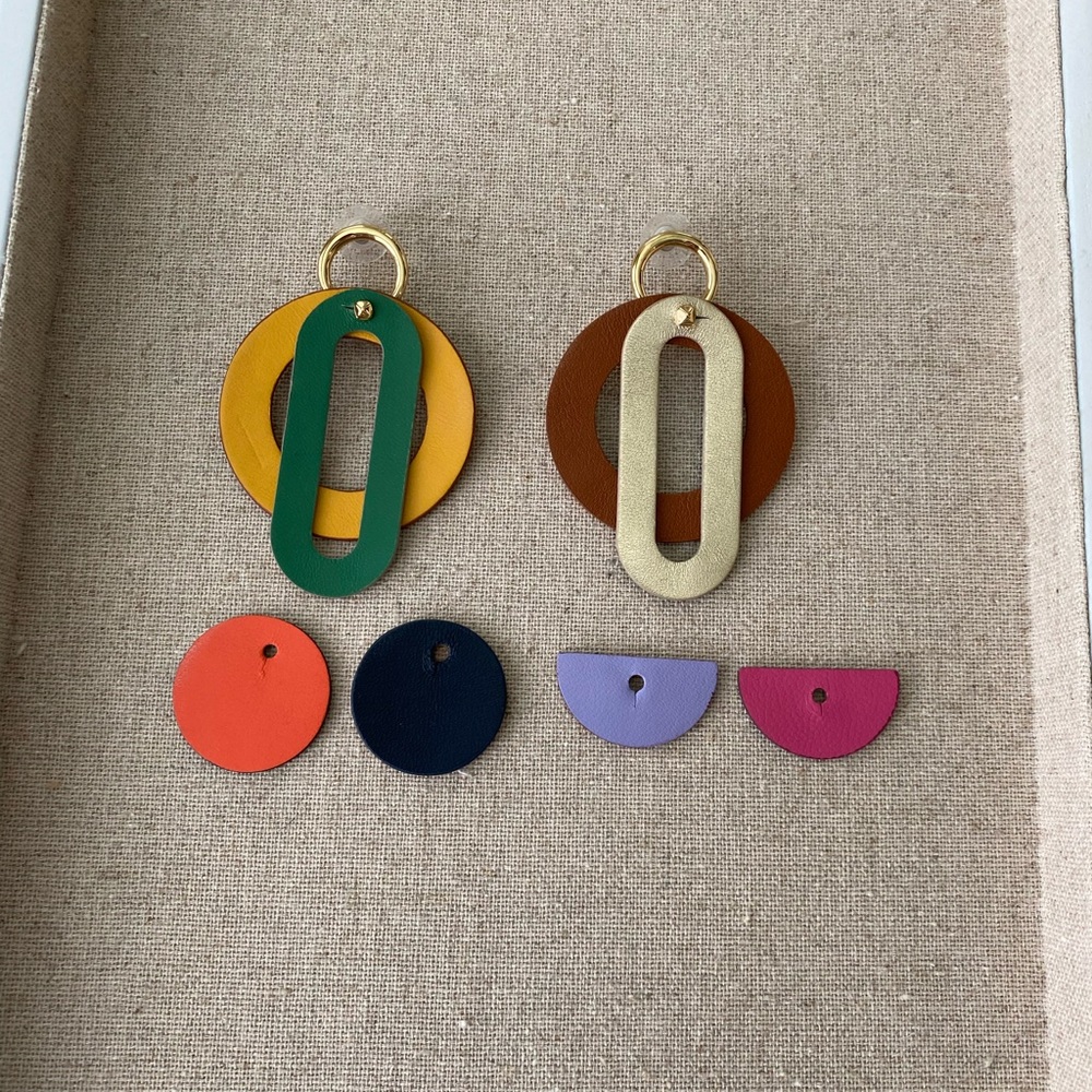 Stella & Dot Color Pop Interchangeable Set Earrings - Gem